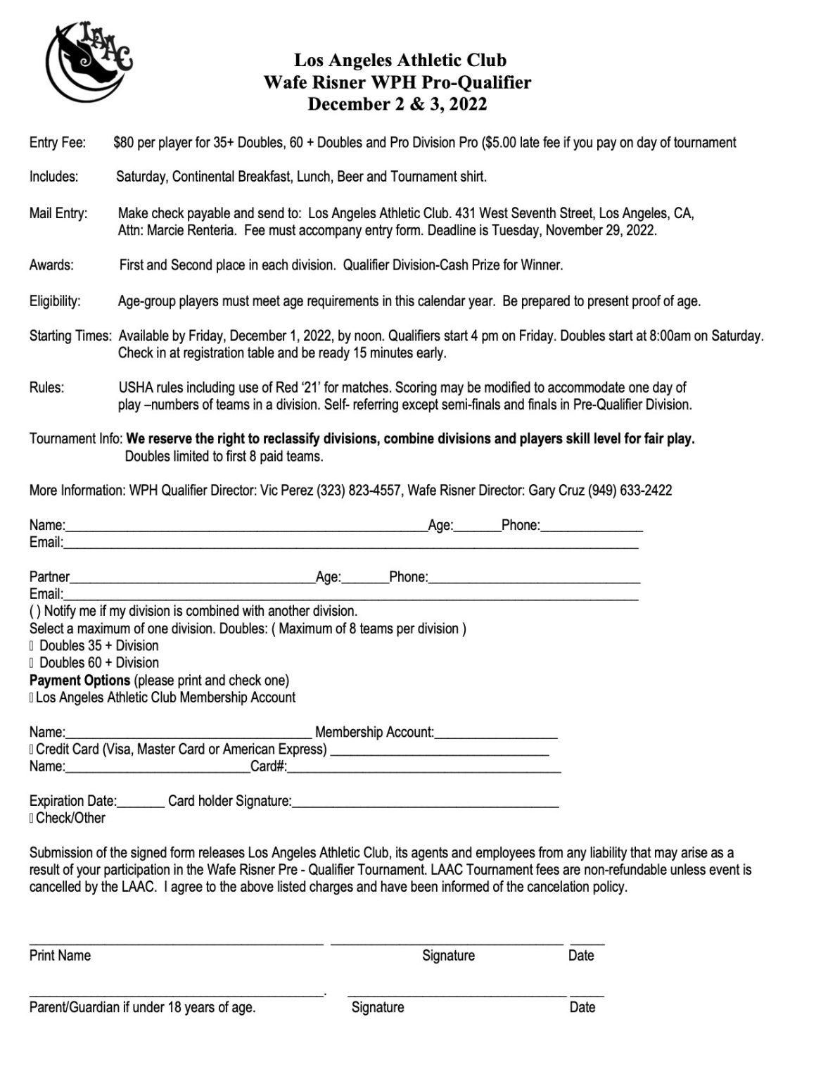 Wafe Risner / LAAC R48 Pre Qualifier 2022 - SCHA