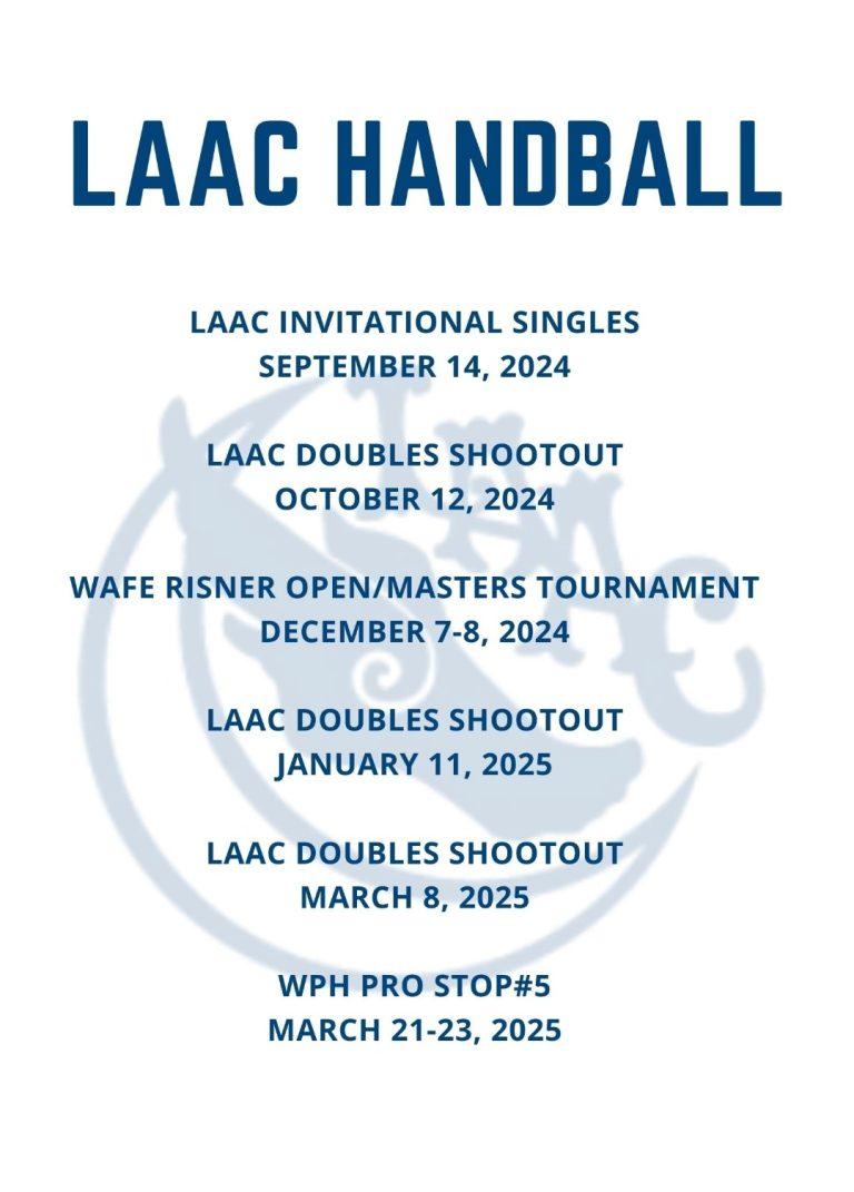 Upcoming LAAC Events - SCHA